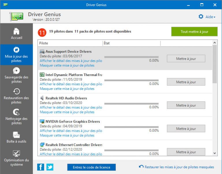 Driver Genius Avis : Meilleur Logiciel de Màj de Drivers